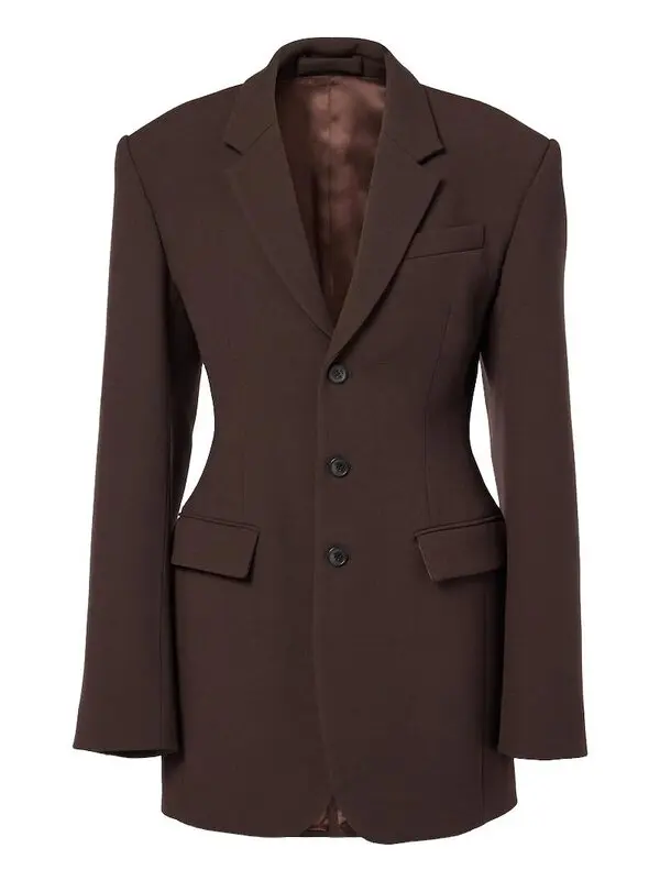Wardrobe.NYC Wool Blazer - Brown