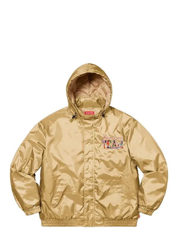 Supreme Team Puffy Jacket - Gold