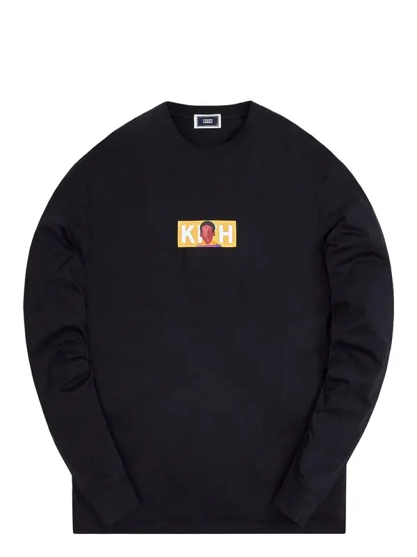 Kith For Shaina Mccoy Classic Logo Long-sleeve Tee - Black