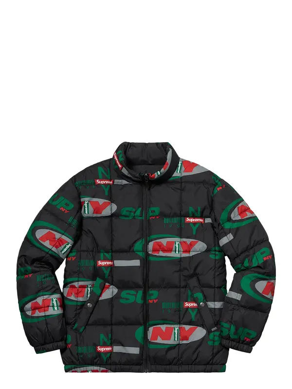 Supreme Ny Reversible Puffy Jacket - Black