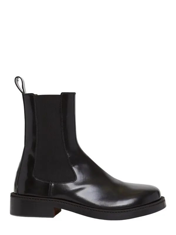 Alexander McQueen Leather Chelsea Boots - Black