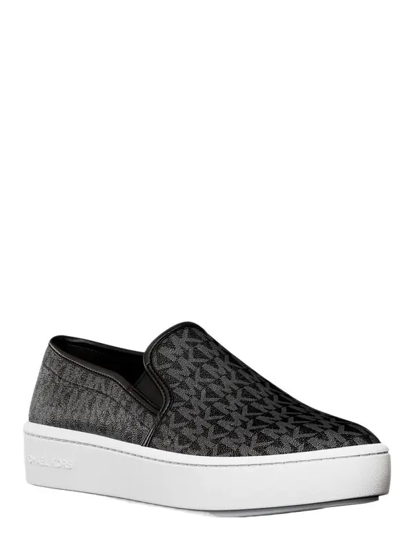 Michael Kors Teddi Signature Logo Sneakers - Black