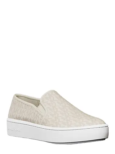 Michael Kors Teddi Signature Logo Sneakers - Natural