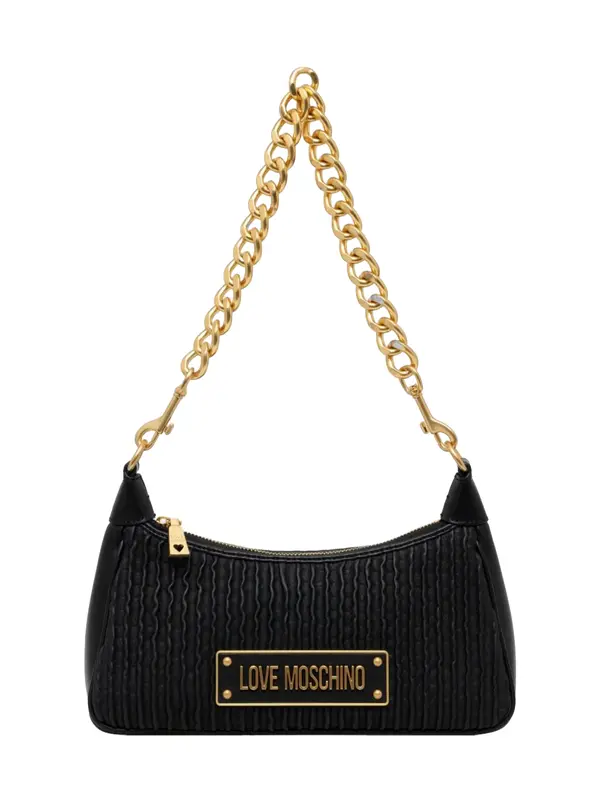 Moschino Logo-plaque Tote - Black