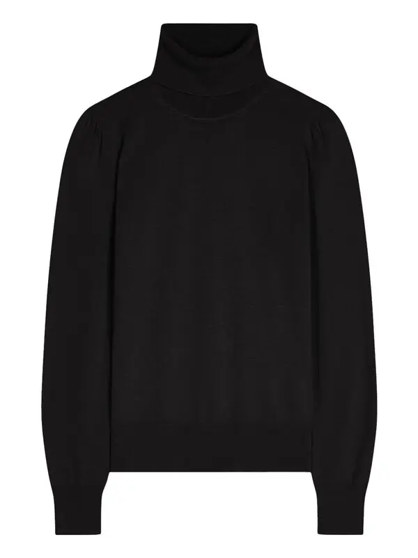 Dries Van Noten Wool Roll Neck Sweater - Black
