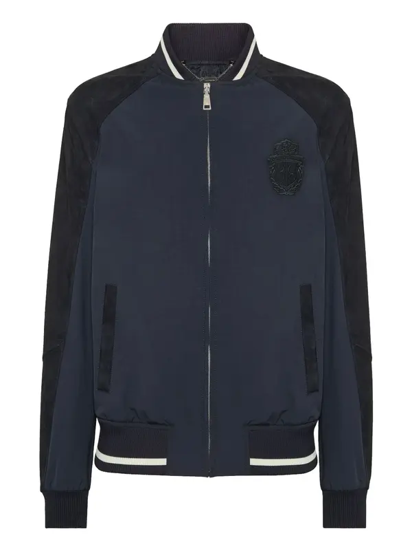 BILLIONAIRE Logo-embroidered Jacket - Blue