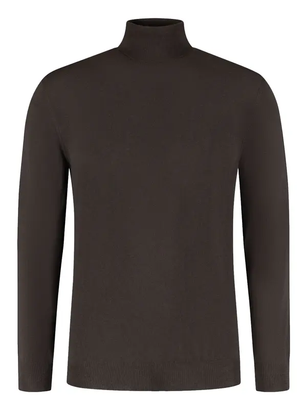 ZANONE Turtleneck Sweater - Brown