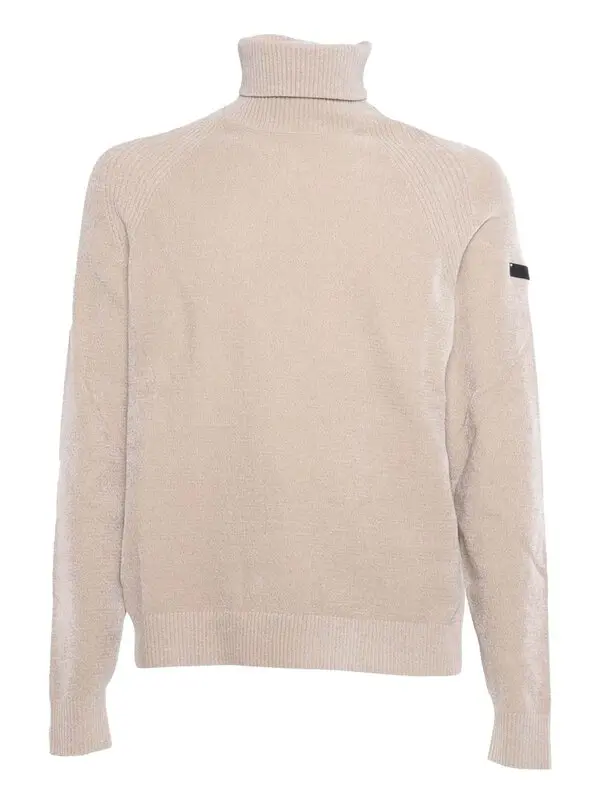 RRD High Neck Knit Turtleneck - Beige