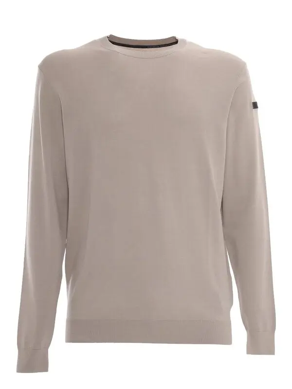 RRD Round Neck Knit Top - Beige