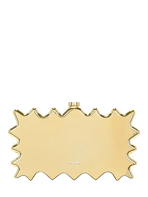 Cult Gaia Paloma Clutch - Shiny Gold