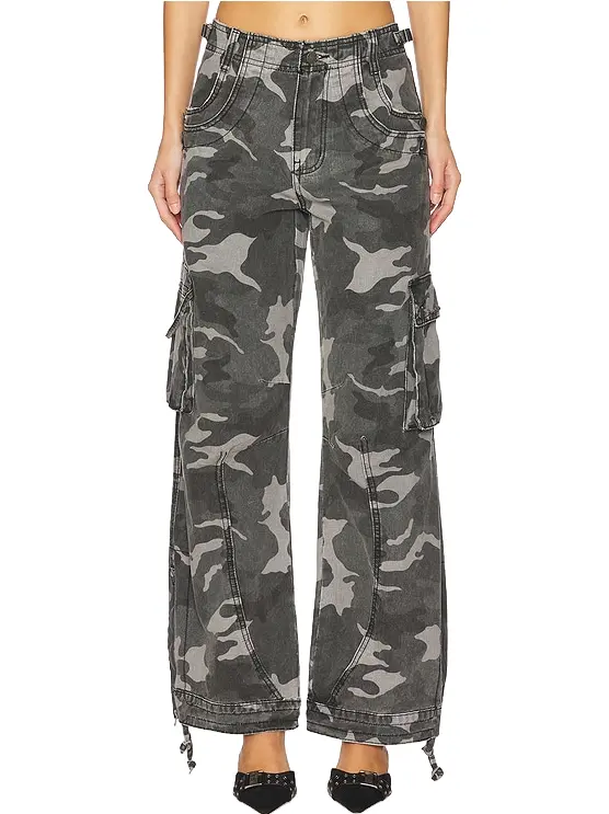 JADED LONDON Trooper Cargo - Black Camo