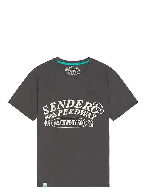 SENDERO PROVISIONS CO. Sendero Speedway T-shirt In Black - Vintage Black