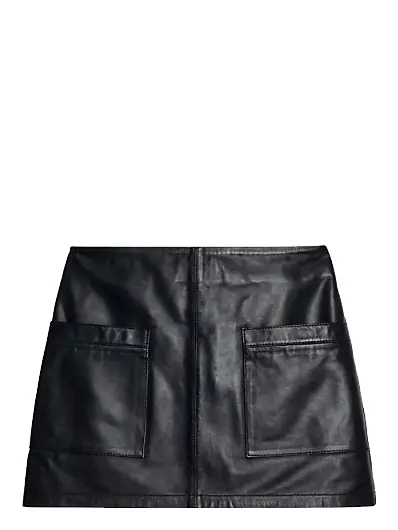 Zadig&Voltaire Jamie Leather Mini Skirt - Black