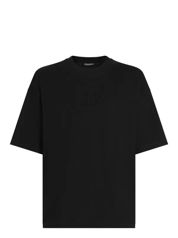 Dolce & Gabbana Cotton T-shirt With Logo - Black
