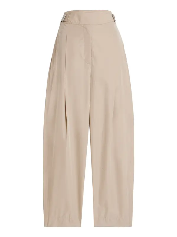 3.1 Phillip Lim Cropped Belted Tapered Pants - Beige