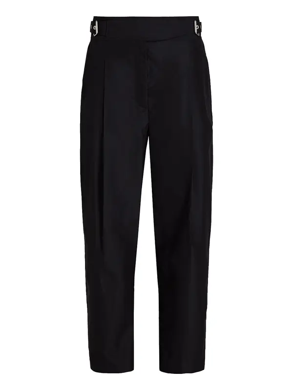 3.1 Phillip Lim Cropped Belted Tapered Pants - Black