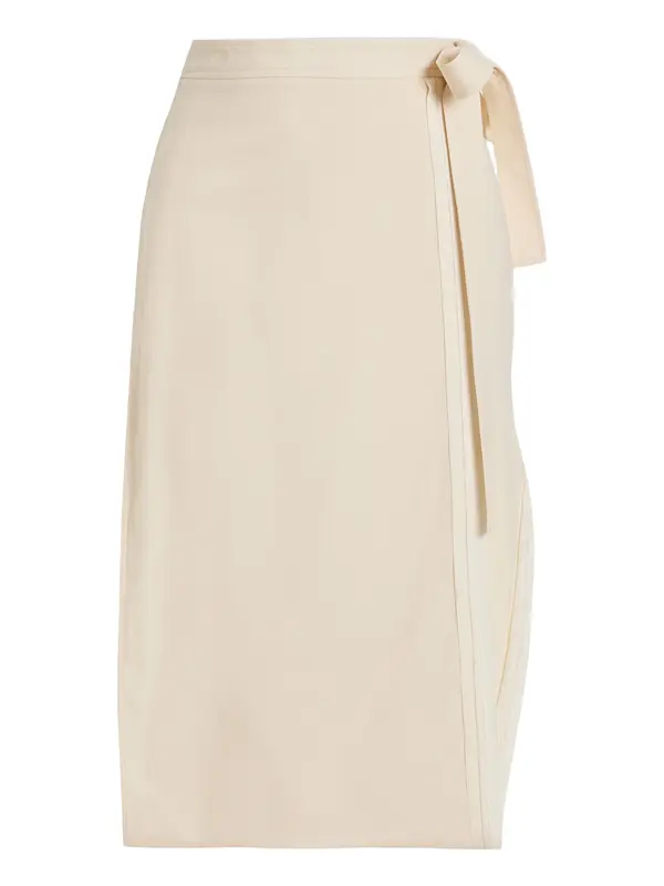3.1 Phillip Lim Wrap-effect Midi Skirt - Cream