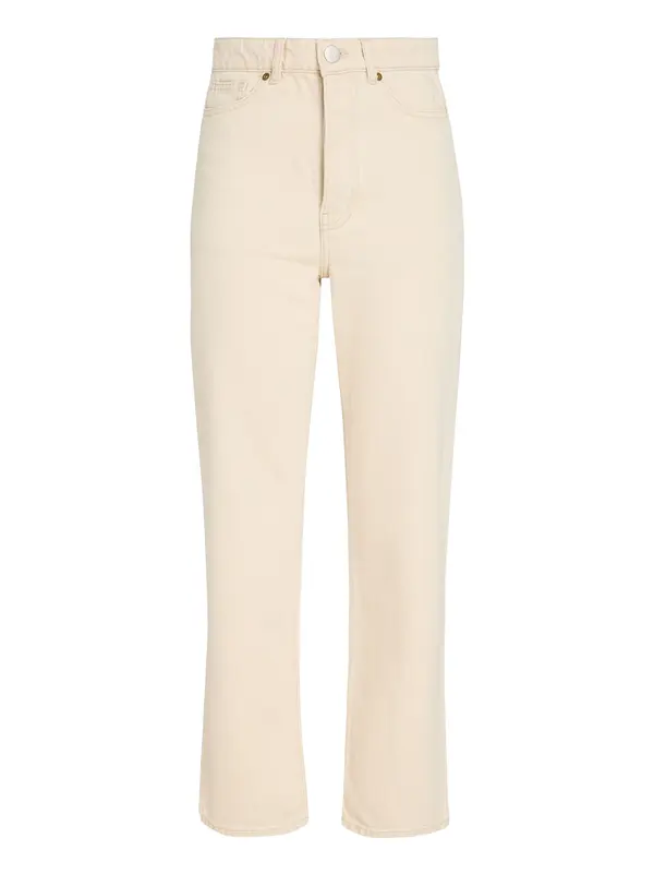 BY MALENE BIRGER Milium High-rise Straight-leg Jeans - Beige