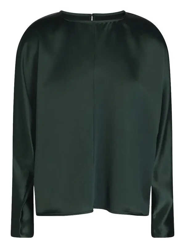 BY MALENE BIRGER Odelleys Satin Blouse - Dark Green