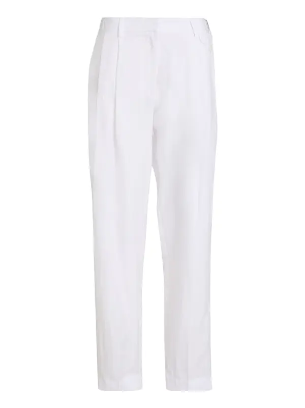 3.1 Phillip Lim Pleated Tencel-blend Tapered Pants - White