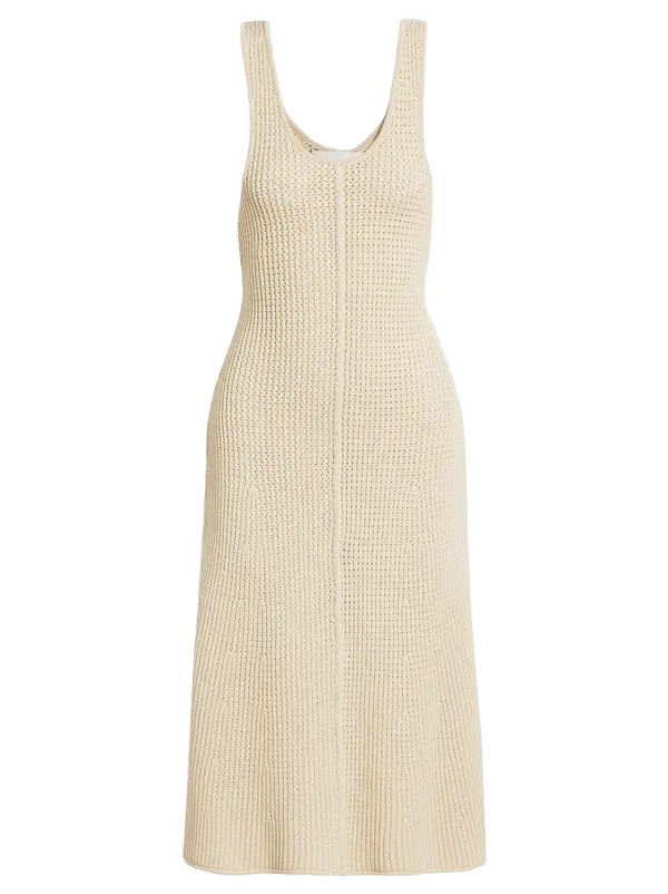 3.1 Phillip Lim Ribbed Cotton-blend Dress - Cream