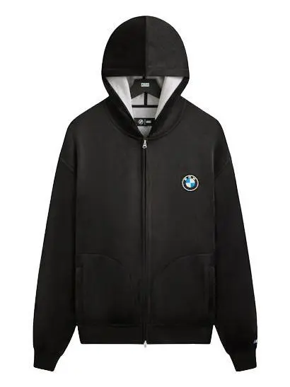 Kith X Bmw Bonded Velour Williams V Full Zip Hoodie - Black