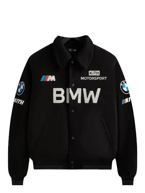 Kith X Bmw Wool Coaches Jacket - Black