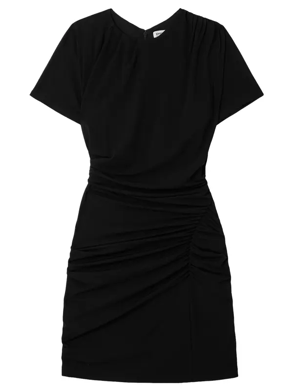 Simkhai Kiko Ruched Mini Dress - Black