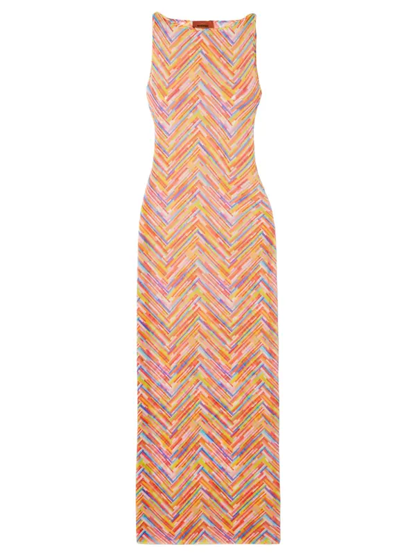 Missoni Printed Stretch-tulle Maxi Dress - Multi