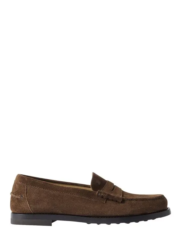 TOD'S Suede Loafers - Brown