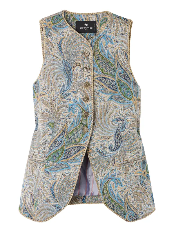 Etro Jacquard-knit Vest - Multi