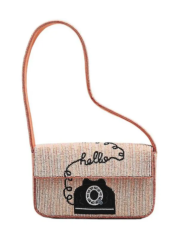 Anthropologie The Fiona Beaded Icon Bag - Call Me