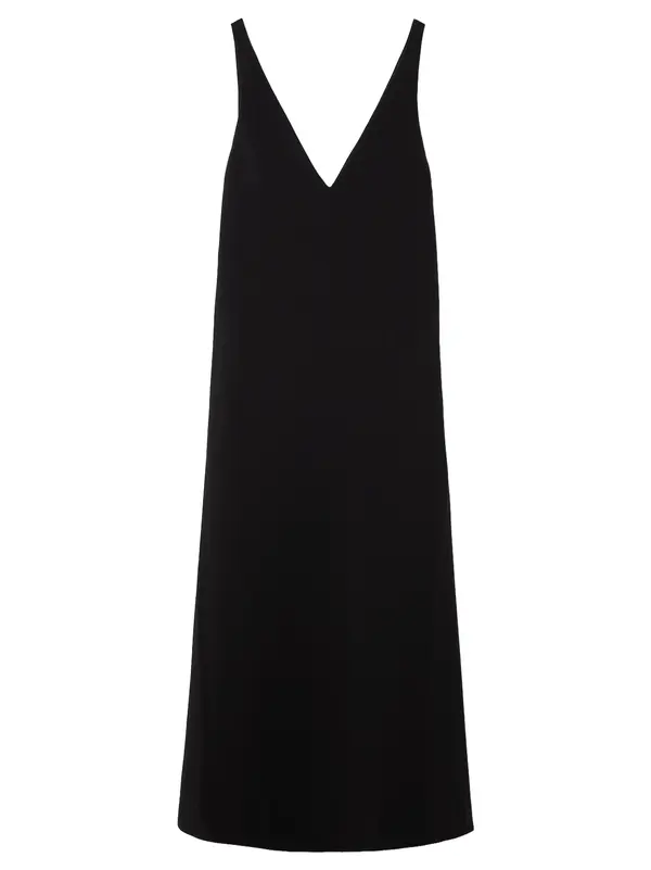 Staud Zora Crepe-jersey Maxi Dress - Black