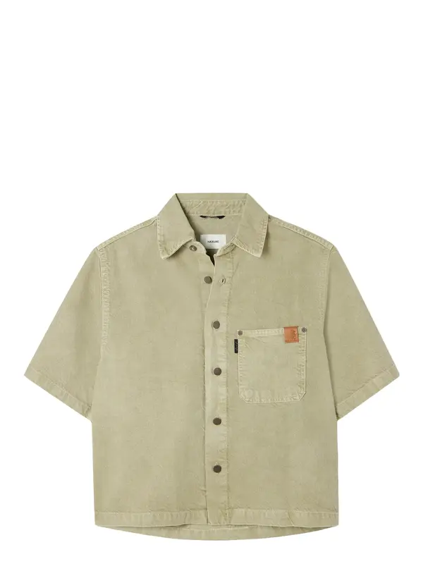 HAIKURE Olive Denim Shirt - Green