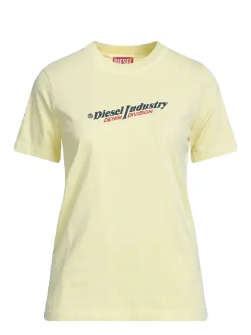 DIESEL® Printed Cotton T-shirt - Yellow