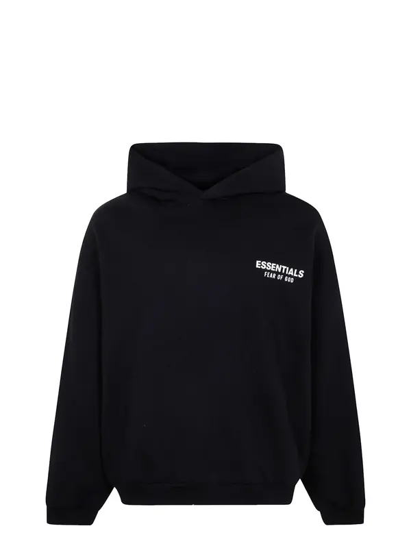 Fear Of God Logo-print Hoodie - Black