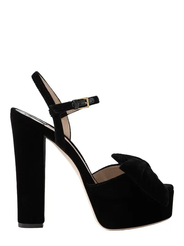 TOM FORD Brigitte Bow-embellished Platform Sandals - Black