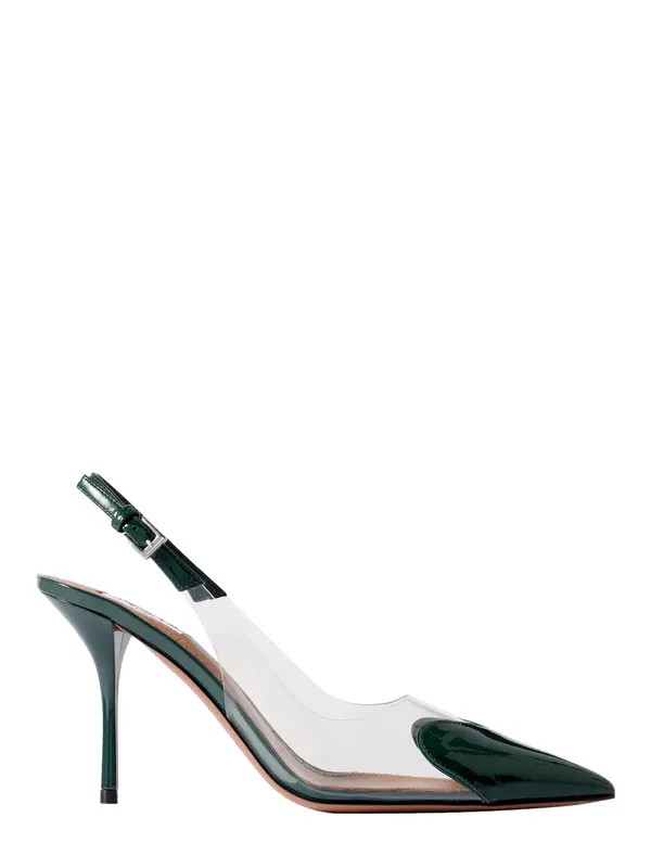 Alaïa Le Caur Slingback Pumps - Green