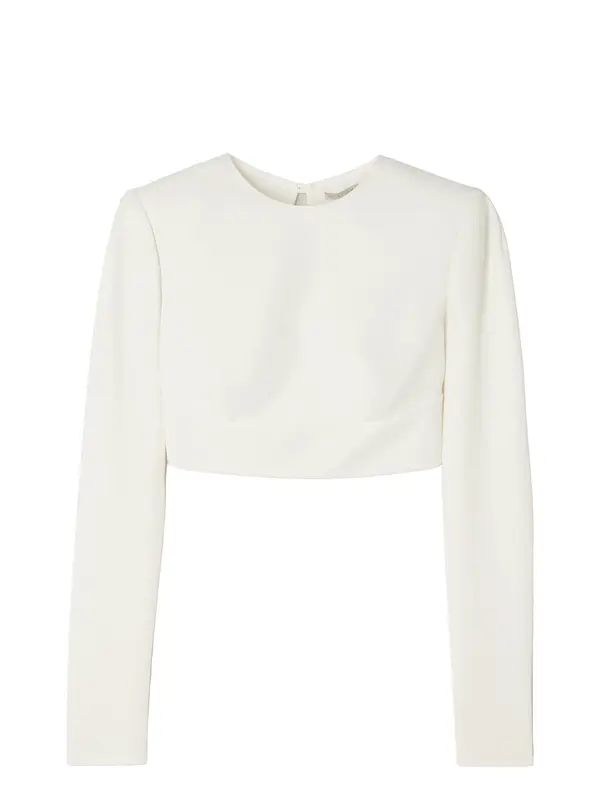 Stella McCartney Cropped Cady Top - White