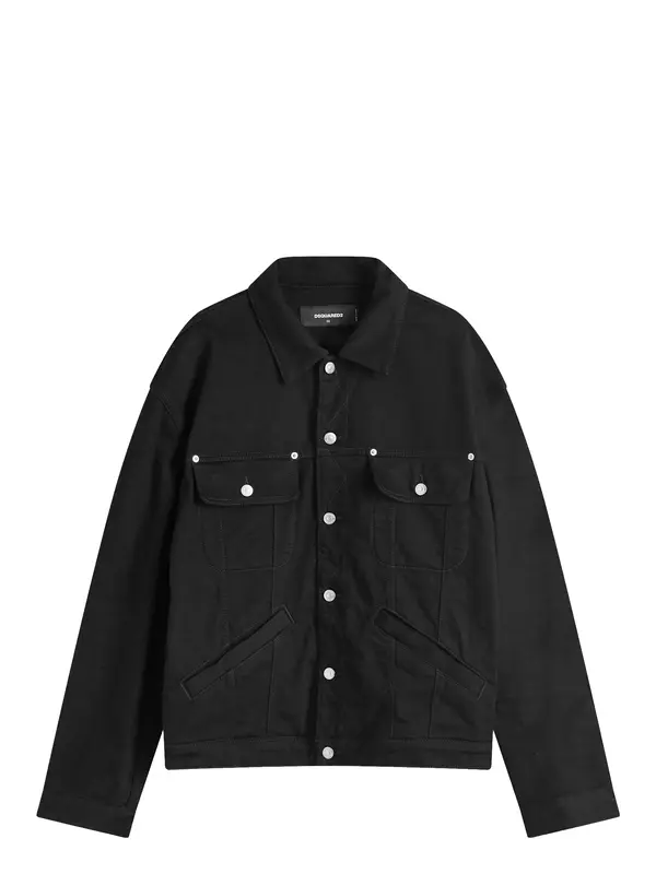 Dsquared2 Icon Over Jean Jacket - Black