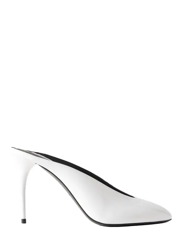 Alaïa 60 Patent-leather Pumps - White