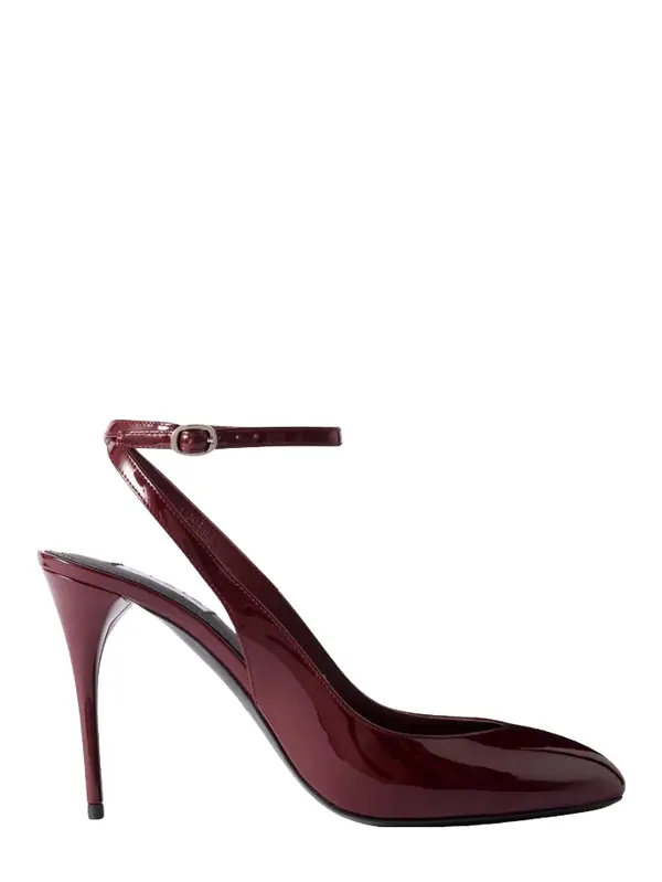 Alaïa 90 Patent-leather Pumps - Burgundy