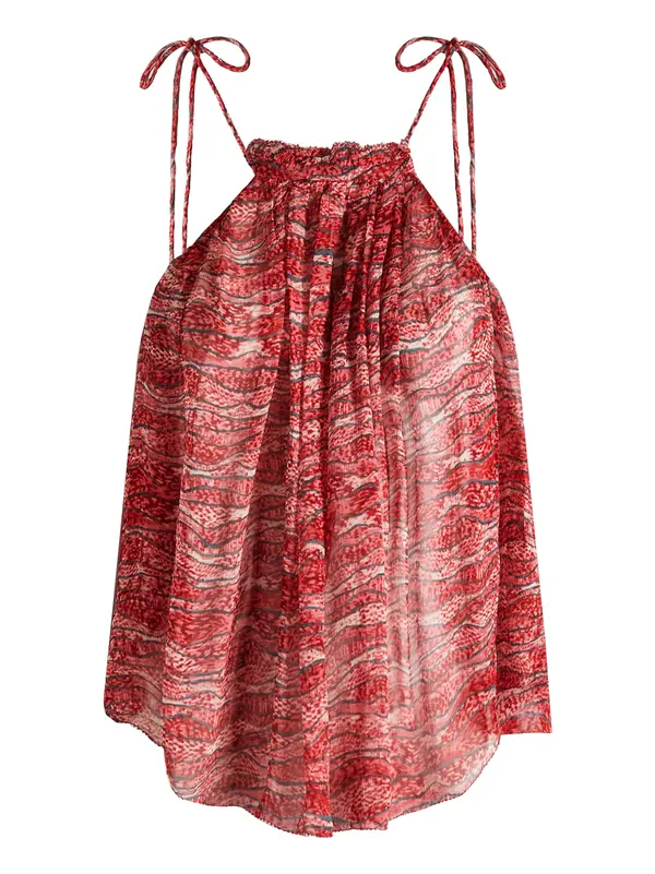 Isabel Marant Akila Vest Top - Red