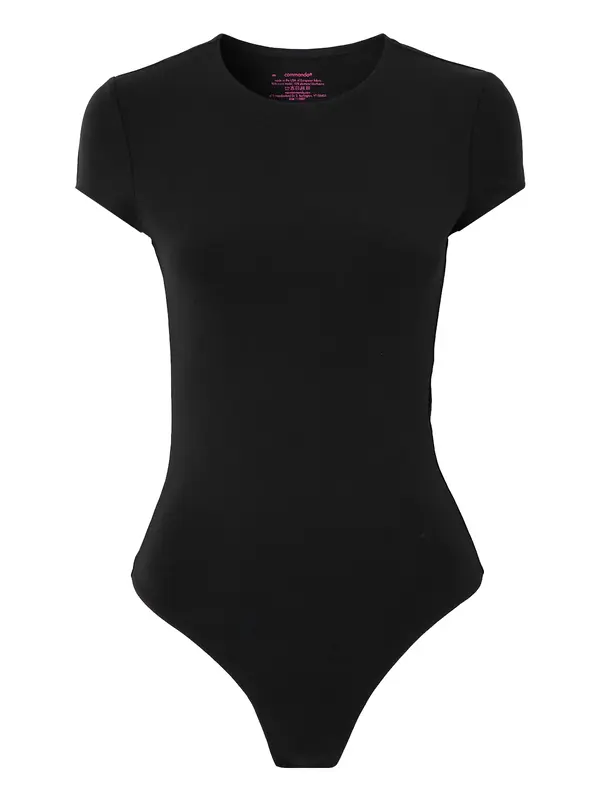 Commando Butter Luxe Stretch-micro Modal Bodysuit - Black