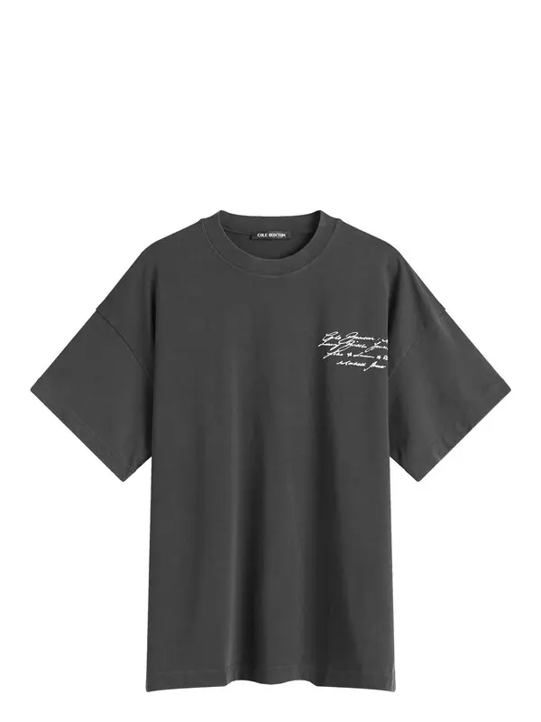 COLE BUXTON Script T-shirt - Vintage Black