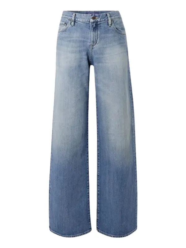 Ralph Lauren Mid-rise Wide-leg Jeans - Blue