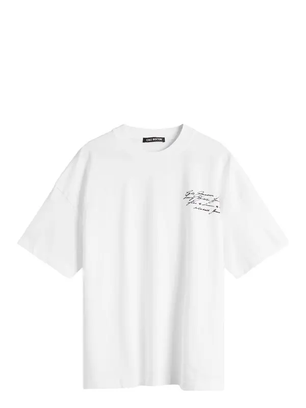 COLE BUXTON Script T-shirt - White