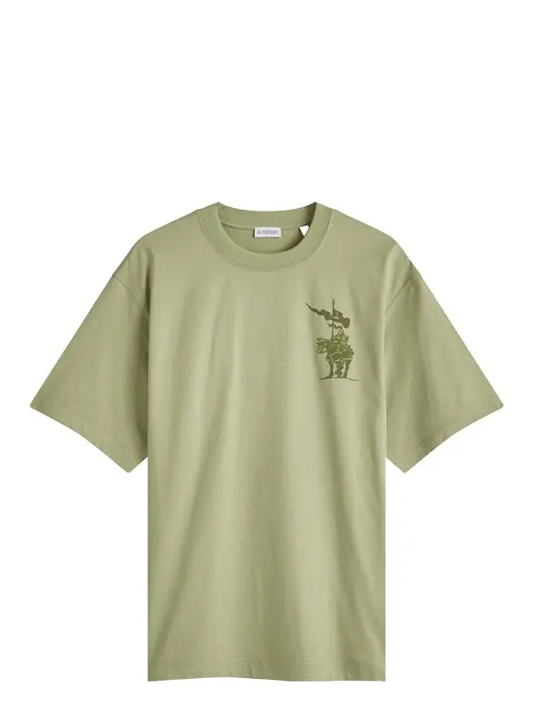 Burberry Flagpole Knight Logo T-shirt - Artichoke