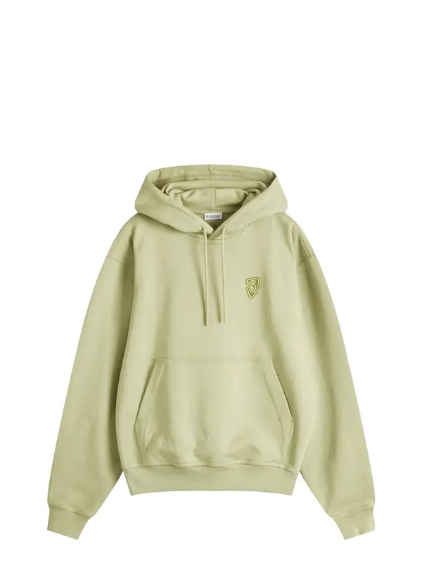Burberry Flagpole Knit Logo Hoodie - Artichoke