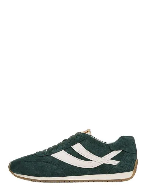 Vince Oasis Suede & Leather Runner Sneakers - Green